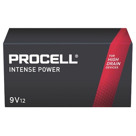 Procell Intense Power Alkaline 9-Volt 9 V 0.628 Ah Primary Battery , 12PK PX1604 | Zoro